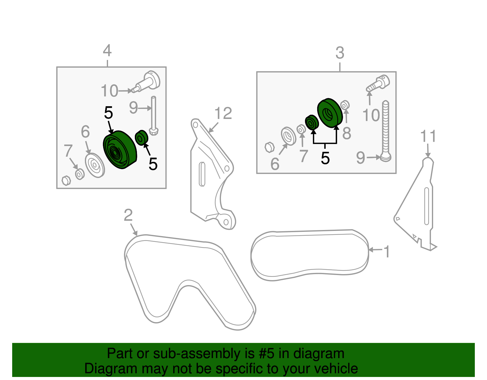 2002-2007 Nissan Pulley 11927-AL500 | Temecula Nissan Parts