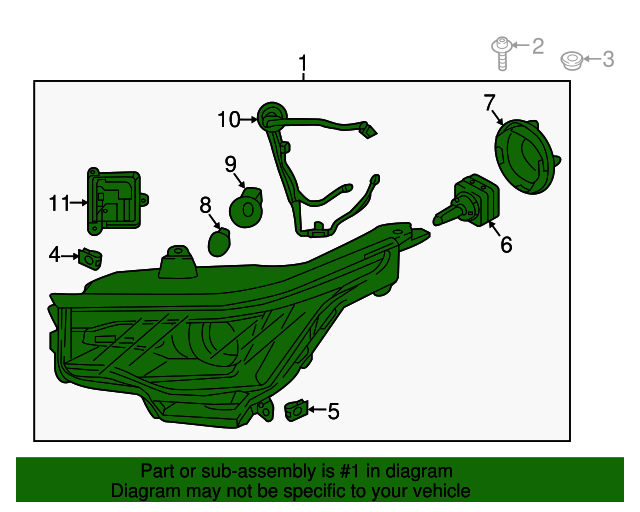 84273675 GM Driver Side Headlamp | GM Parts Store