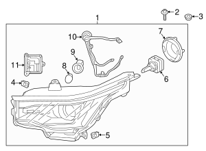 2013-2022 GM Hid Bulb (Replaces Part Number 13587720) 13587843 ...
