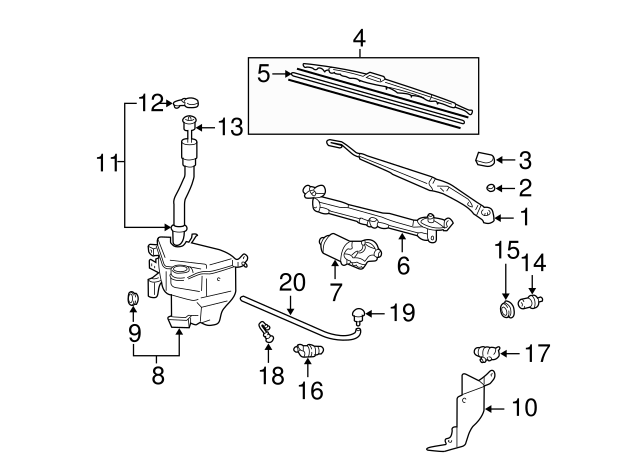 85397-33230 - Level Sensor - 1992-2012 Toyota | OEM Genuine Toyota Parts