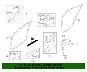 85873-B0000WK - Kick Panel Trim 2017-2018 Kia | Kia.Parts Store