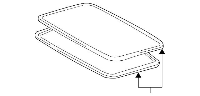 63201-0E030 - 2004-2013 Toyota Highlander - Sunroof Glass | Sparks Parts