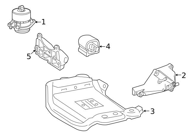222-240-16-18 - Trans Mount 2018-2021 Mercedes-Benz S 560 | Mercedes ...