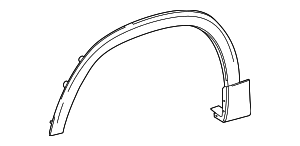 247-885-01-00 - Wheel Opening Molding 2021-2023 Mercedes-Benz GLA 250 ...
