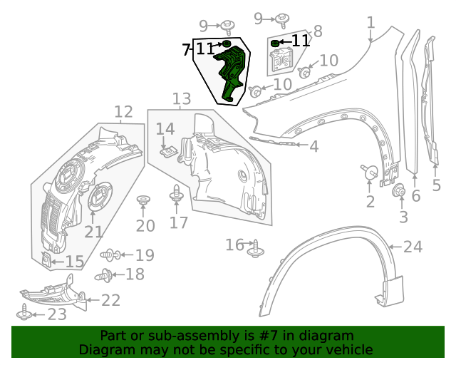 247-880-80-01 - Front Bracket 2021-2023 Mercedes-Benz | Mercedes-Benz ...