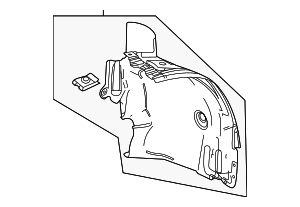 247-880-80-09 - Rear Fender Liner 2020-2023 Mercedes-Benz | MB Parts Source