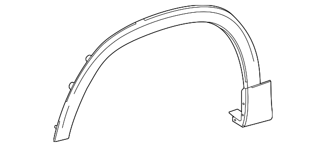247-885-01-00 - Wheel Opening Molding 2021-2023 Mercedes-Benz GLA 250 ...