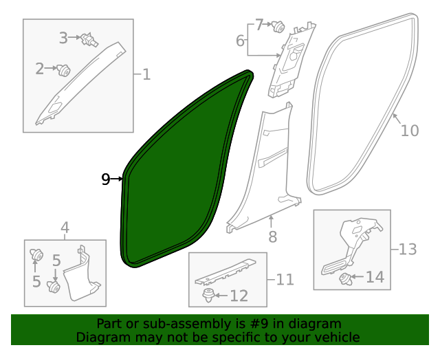 72355-TJB-A01 - Seal, L Front Door Opening 2019-2021 Acura RDX | Honda ...