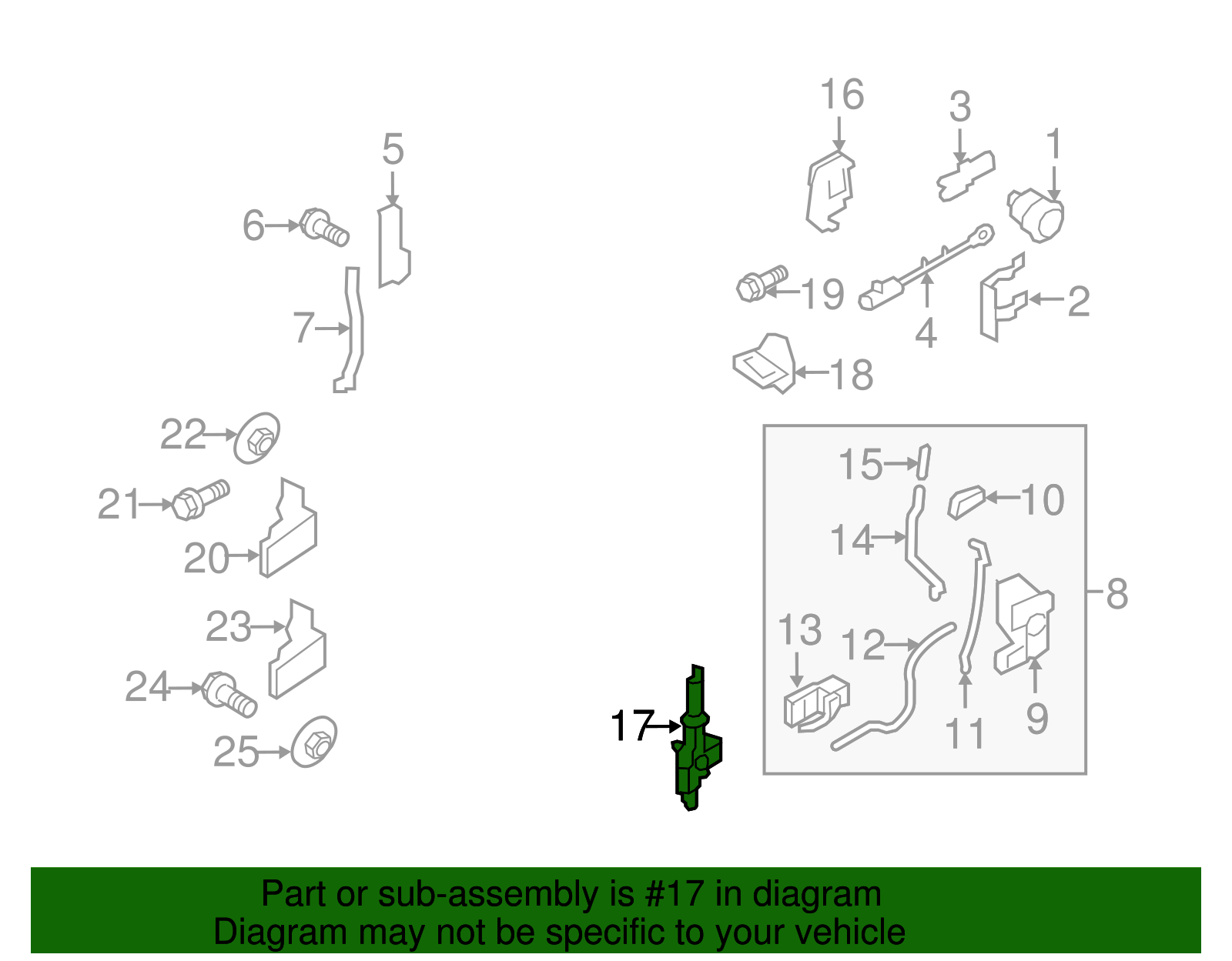 2004-2025 Ford Motorcraft™ Lock Actuator sw6945 | TascaParts.com