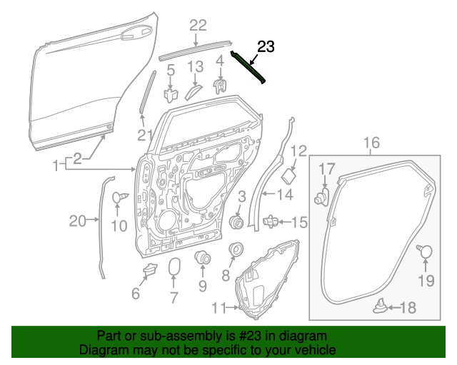 75953-0E050 - Black Out Tape 2016-2022 Lexus | AutoNationParts.com