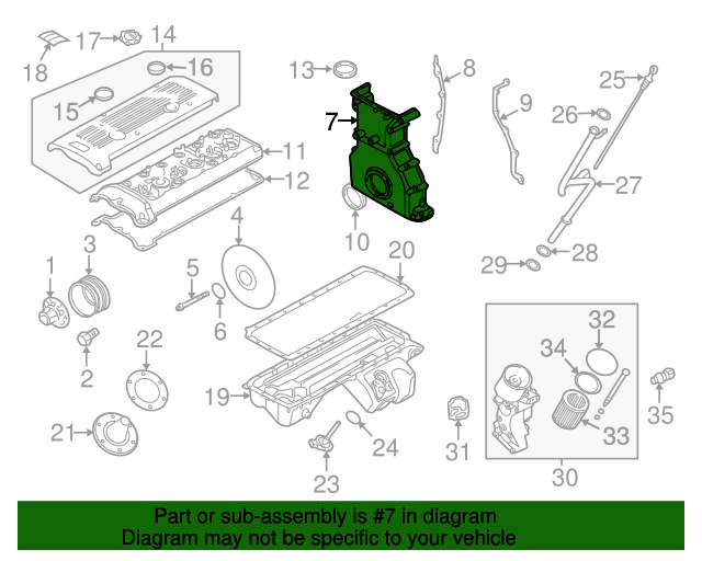 11147831131 - 2001-2008 BMW Front Cover (11-14-7-831-131) | BMW of ...