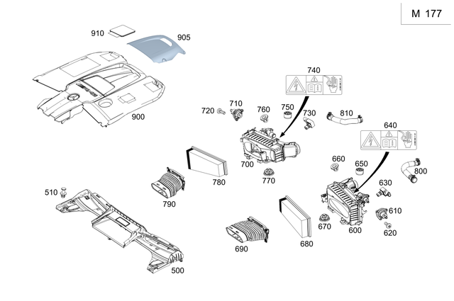 290-500-25-00 - Cold Air Intake 2019-2025 Mercedes-Benz | Mercedes-Benz ...