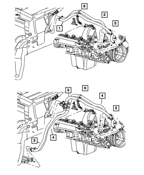 Air Conditioner and Heater Plumbing for 2006 Jeep Commander | Auto Parts