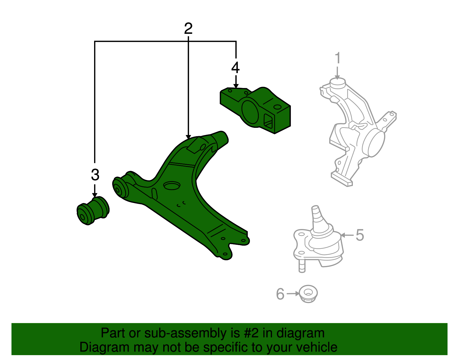 2005-2014 Volkswagen Control Arm 1K0-407-151-AC | OEM Parts Online