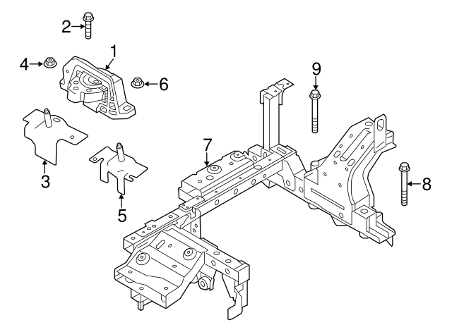 2012-2018 Ford Focus Engine Mount CM5Z-6038-A | OEM Parts Online