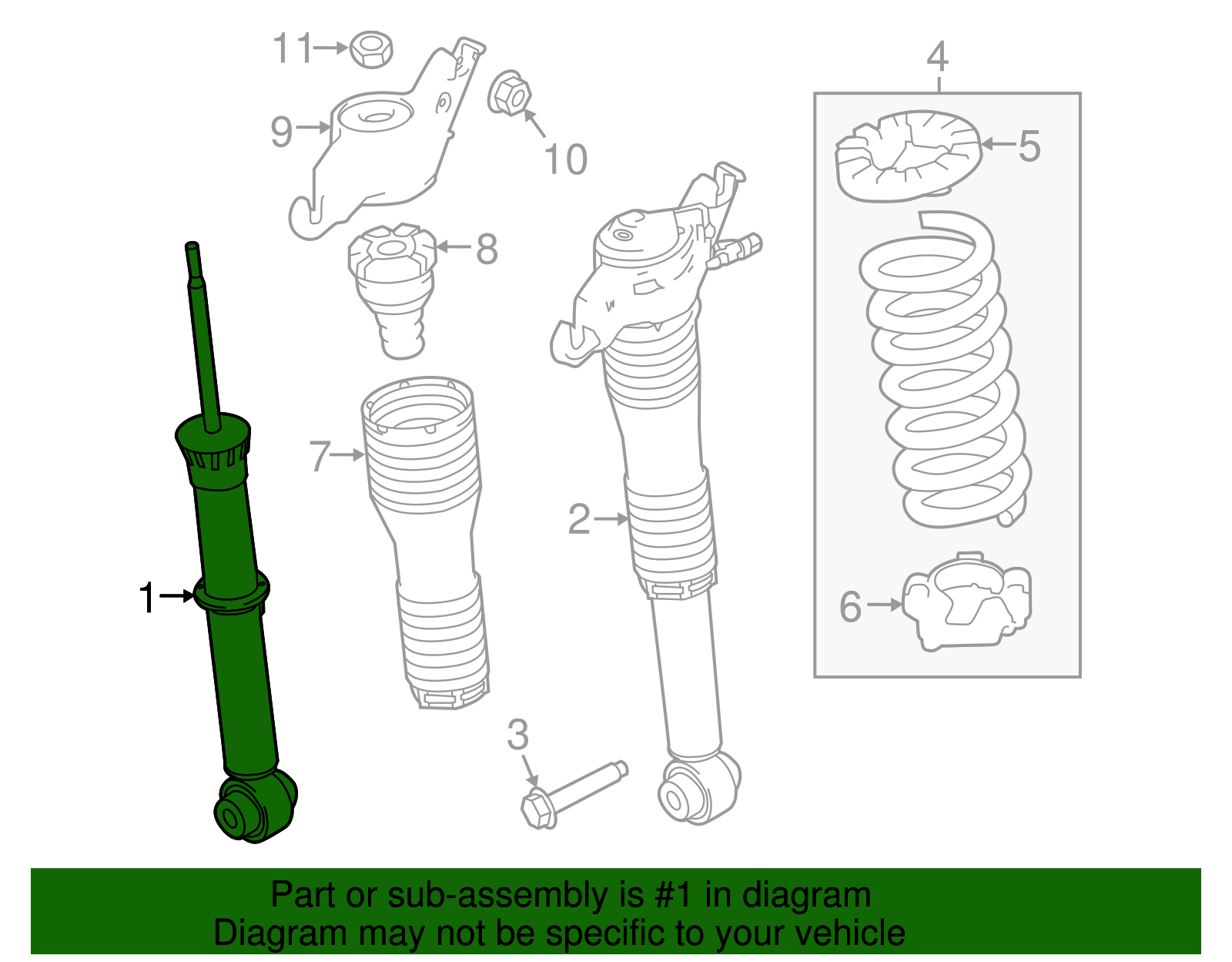 2015-2019 Land Rover Discovery Sport Shock Absorber LR098141 | OEM ...