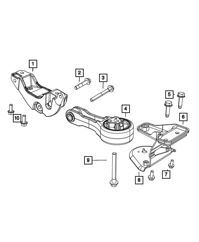 2011-2020 Mopar Engine Mount Bracket, Lower 5147257AD | Mopar eStore