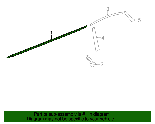 2015-2017 Hyundai Accent Belt Weather-Strip 83220-1R001 | Conicelli Hyundai