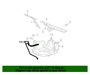 2007-2009 Jeep Wrangler Washer Hose 68018912AD | TascaParts.com