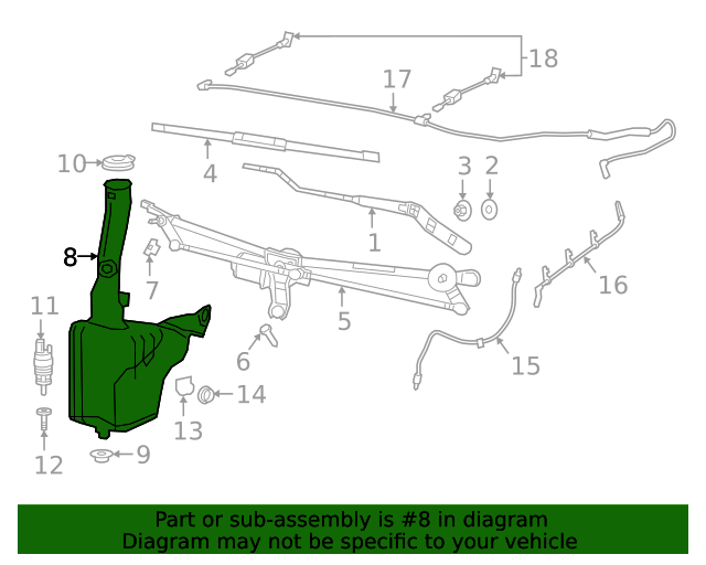 2019-2020 Ram Washer Reservoir 68440464AA | TascaParts.com