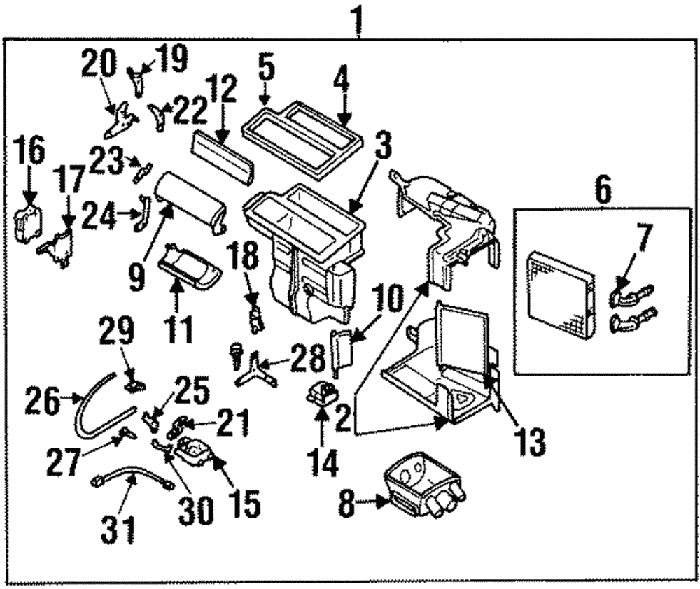 1998-1999 Nissan Maxima A/C Air Mix/Blend Door Actuator (3 pin) 27732 ...