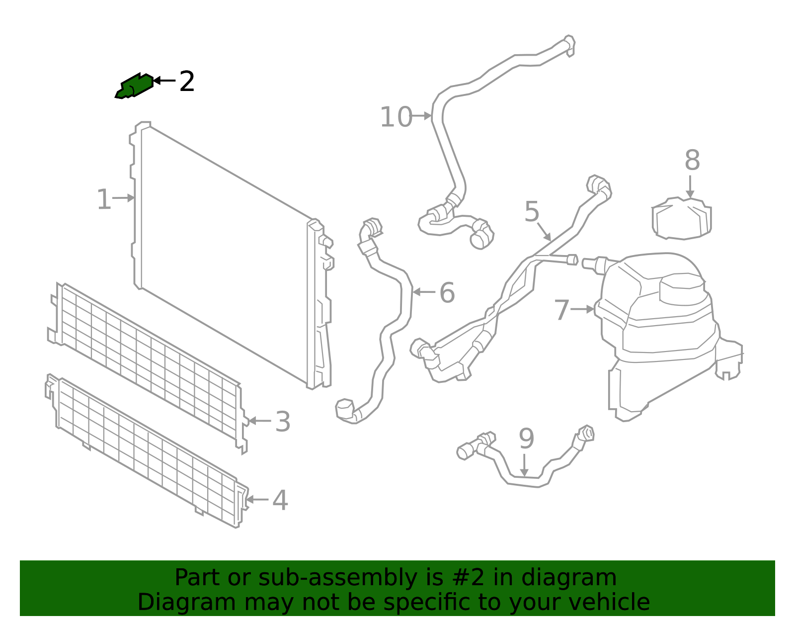 13628661436 - 2019-2025 BMW Engine Coolant Temperature Sensor (13-62-8 ...