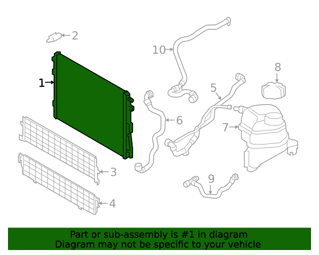 Genuine BMW 17-11-8-666-811 | Inter-Cooler | FREE Shipping on Most ...