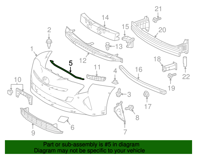 53395-47040 - Front Seal 2016-2018 Toyota Prius | Ourisman Toyota Parts