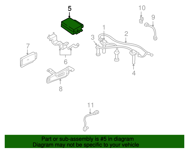 2002-2003 Kia Spectra Engine Control Module (ECM) 0K2NA-18881A | QuirkParts