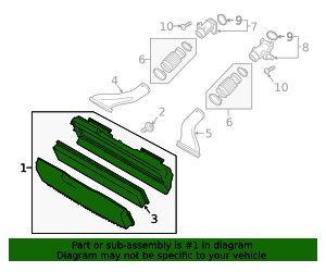 971-128-607-J - Air Filter and Housing Assembly 2017-2019 Porsche ...
