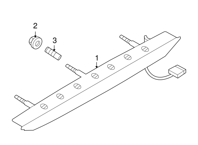 Genuine BMW 63-25-6-917-378 | High Mount Lamp - Red | FREE Shipping on ...