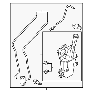 98610-D9700 - Washer Reservoir 2020-2022 Kia Sportage | Kia.Parts Store