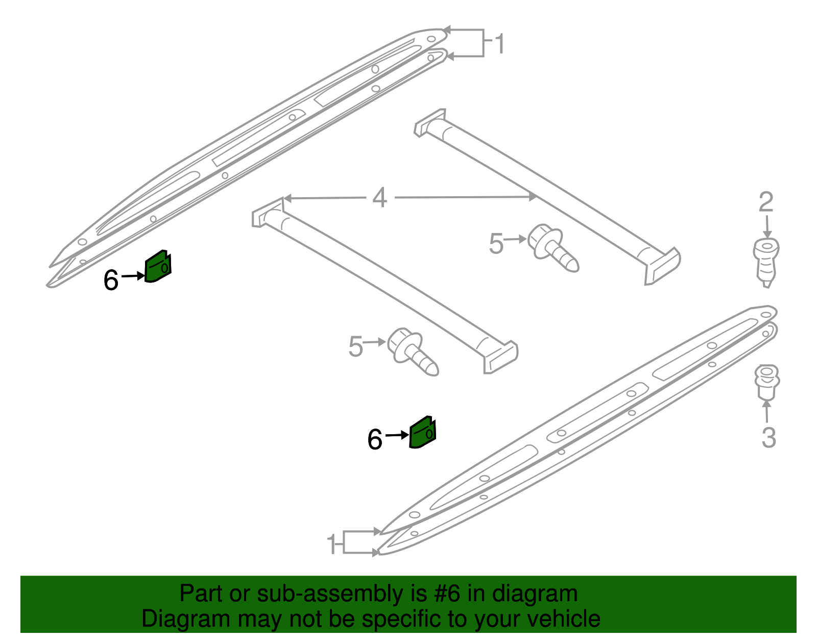 2008-2011 Mazda Tribute Cross Bar Nut EC02-51-7C3 | Retail Performance ...