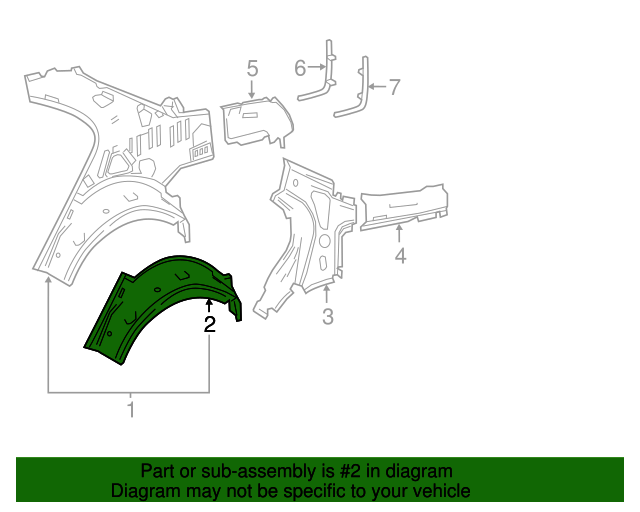 213-630-42-02 - Outer Wheelhouse 2017-2020 Mercedes-Benz | Mercedes ...
