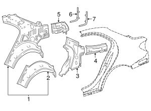 2017-2023 Mercedes-Benz Quarter Panel Extension 213-630-56-02 ...