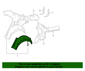 213-630-42-02 - Outer Wheelhouse 2017-2020 Mercedes-Benz | Mercedes ...