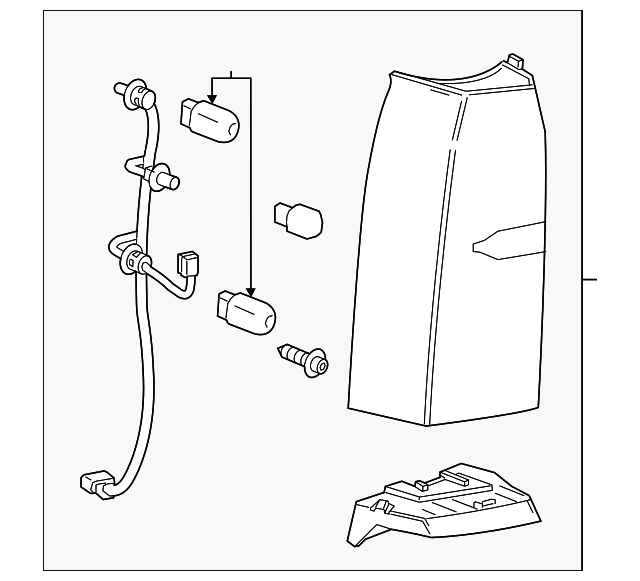 2015-2020 Chevrolet Rear Passenger Side Stop Lamp 84467059 | OEM GM Parts