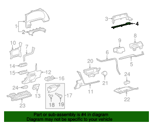 2020-2022 Lexus Finish Panel 55405-0E080-C0 | OEM Parts Online
