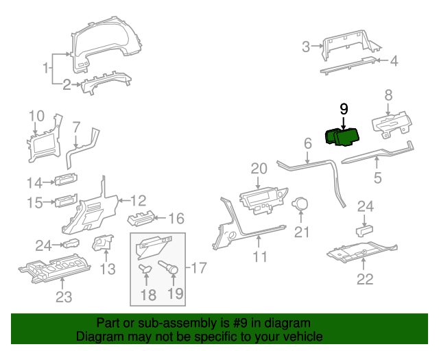 2016-2022 Lexus Air Vent Grille 55680-0E070 | OEM Parts Online