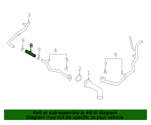 2013-2024 Subaru Hose 807615080 | Subaru Parts Guys