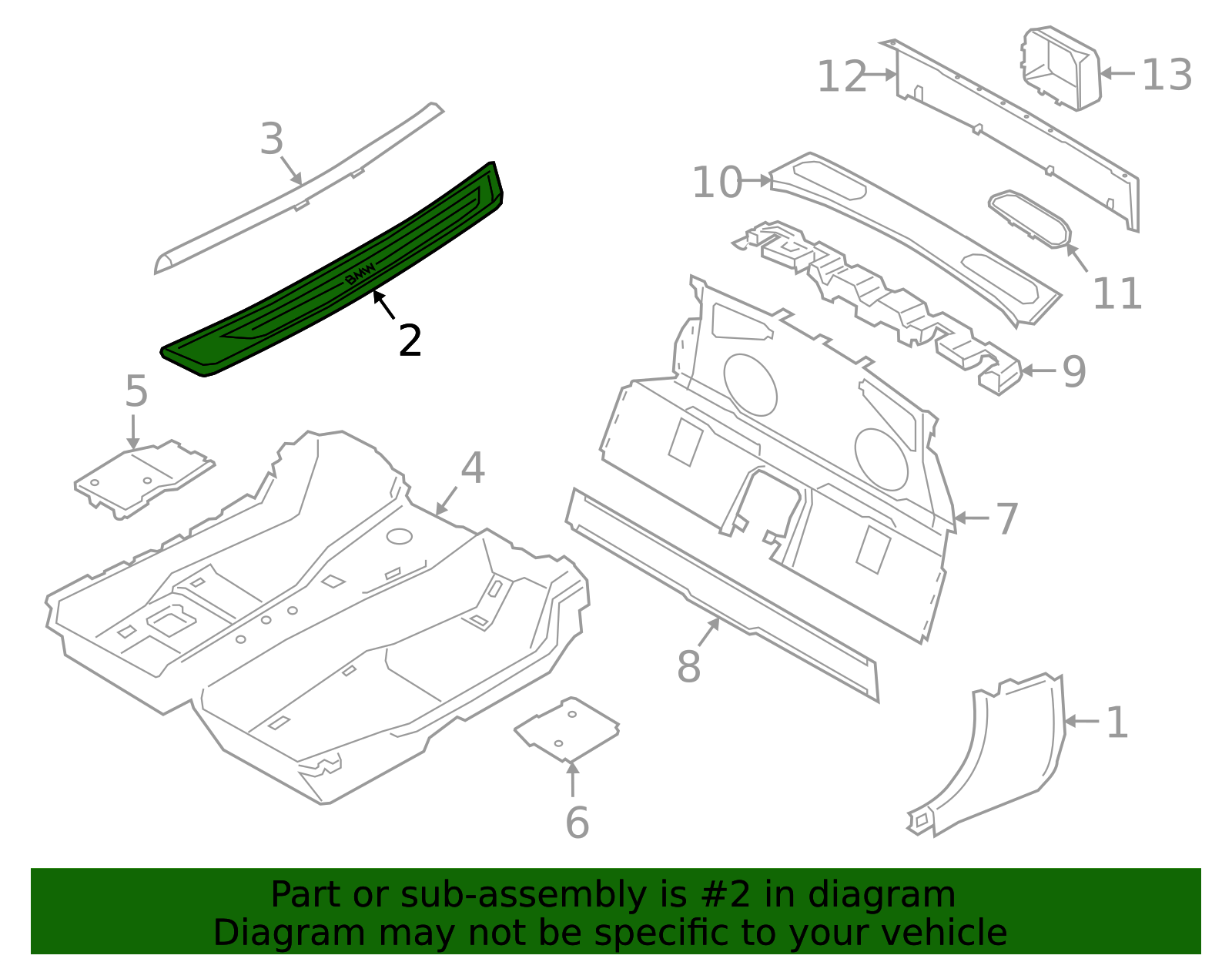 51478073106 - 2019-2025 BMW Z4 Scuff Plate (51-47-8-073-106) | BMW of ...