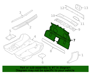 Genuine BMW 51-47-7-470-194 | Bulkhead Trim | FREE Shipping on Most ...