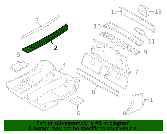 51478073106 - 2019-2023 BMW Z4 Scuff Plate (51-47-8-073-106) | BMW of ...