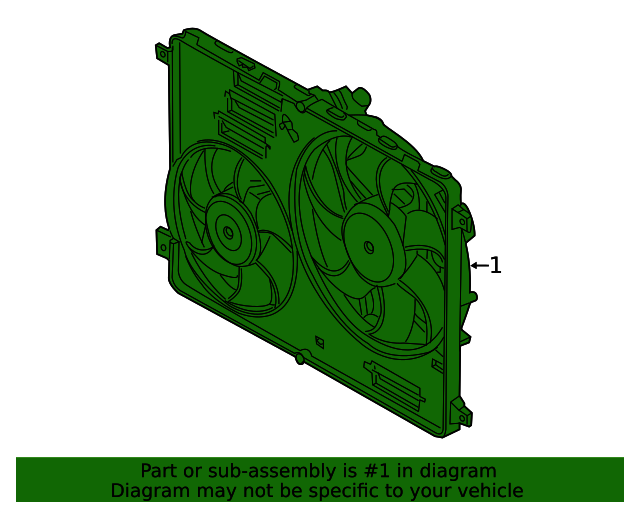 2018-2019 Land Rover Fan Assembly LR099669 | OEM Parts Online