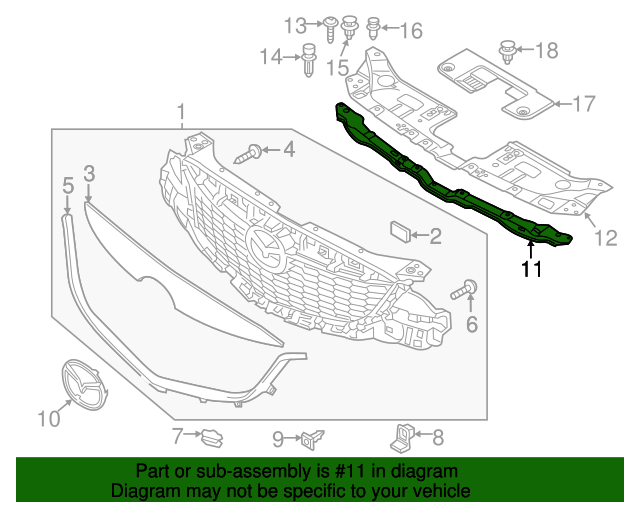 2013-2015 Mazda CX-5 Retaining Bracket KD45-50-0K1B | Mazda-Parts