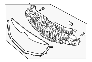 KA0G-50-710B - Grille Assembly - 2015 2016 Mazda CX-5 | Werner Mazda Parts