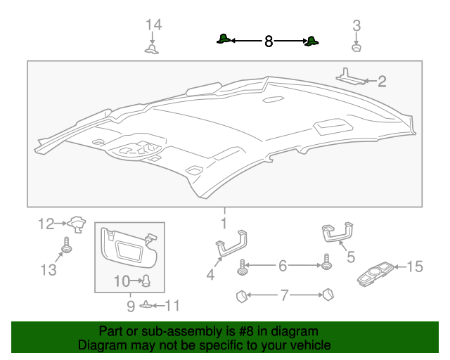 2013-2023 Ford Grip Handle Retainer Nut W715783-S439 | My Ford Parts
