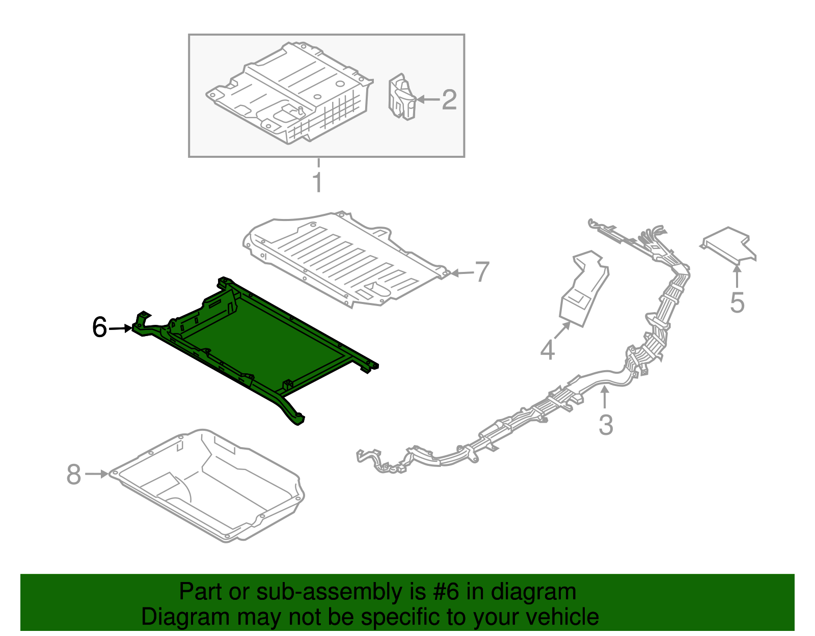 50889FJ000 - Frame 2014-2016 Subaru | AutoNation Parts