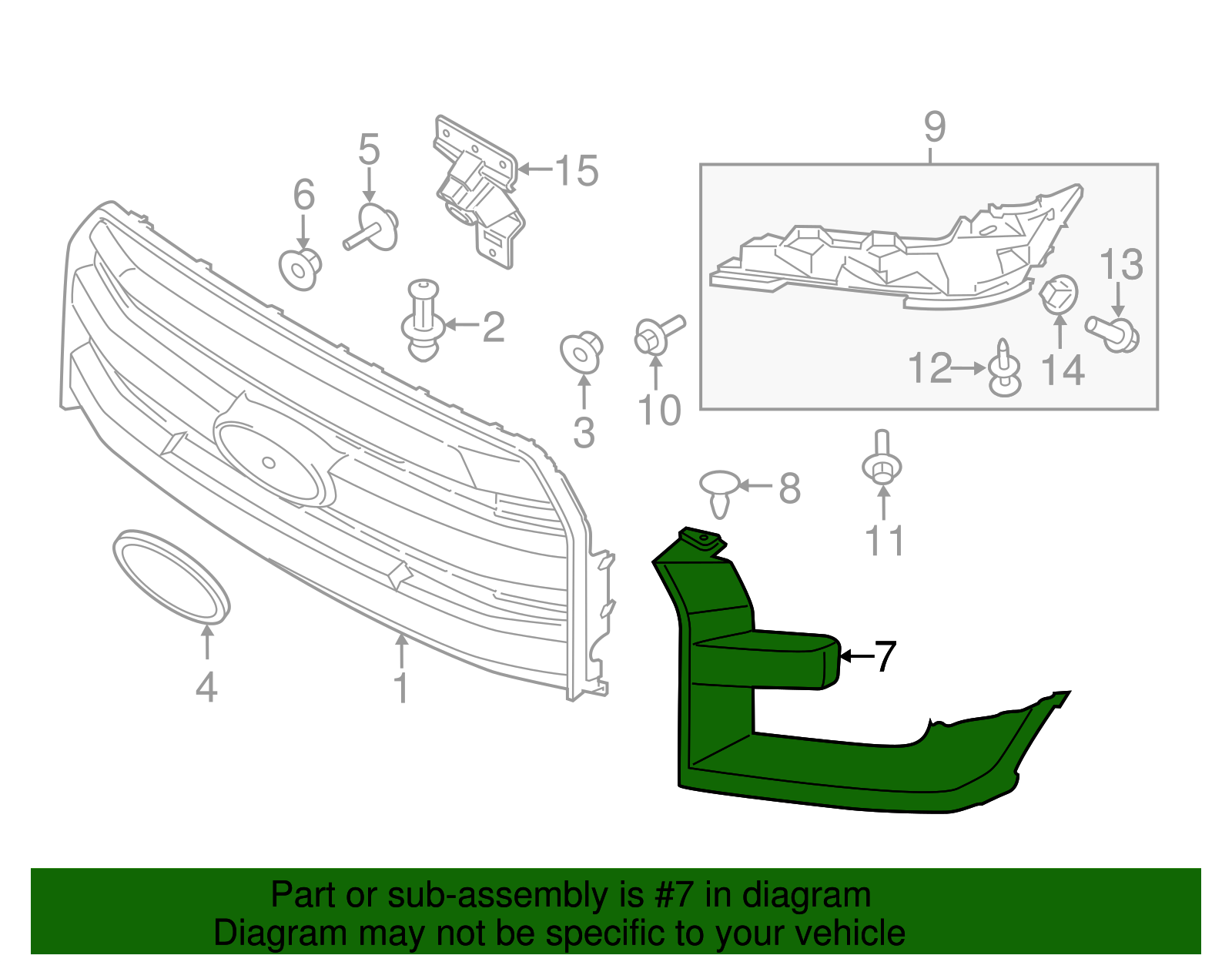 2015-2017 Ford F-150 Trim Molding FL3Z-17C754-BPTM | OEM Parts Online