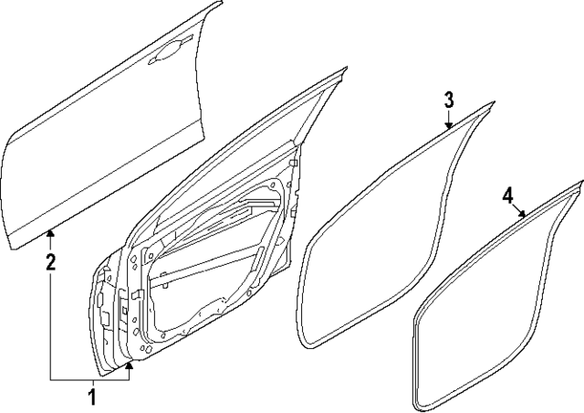 2024 Kia EV9 Door Shell 76004-DO000 | TascaParts.com
